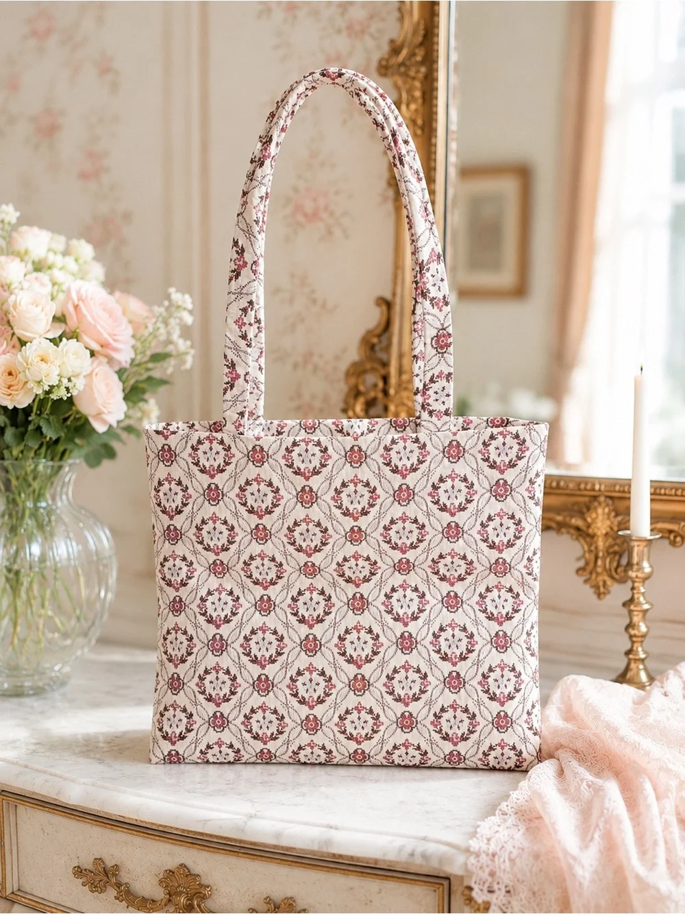 Handmade | Bags | Handmade Tapestry Tote Bag Bridgerton Cottagecore ...